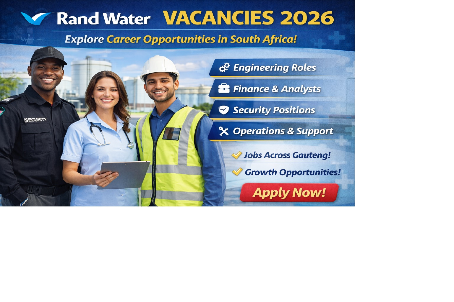 Rand Water Vacancies 2026 – South Africa Job Opportunities Guide ...