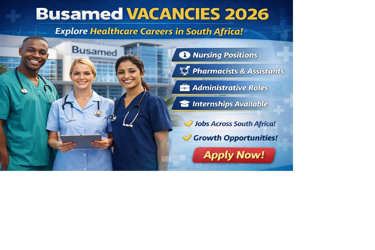 Busamed Vacancies 2026 Latest Hospital Jobs, Requirements & How to ...
