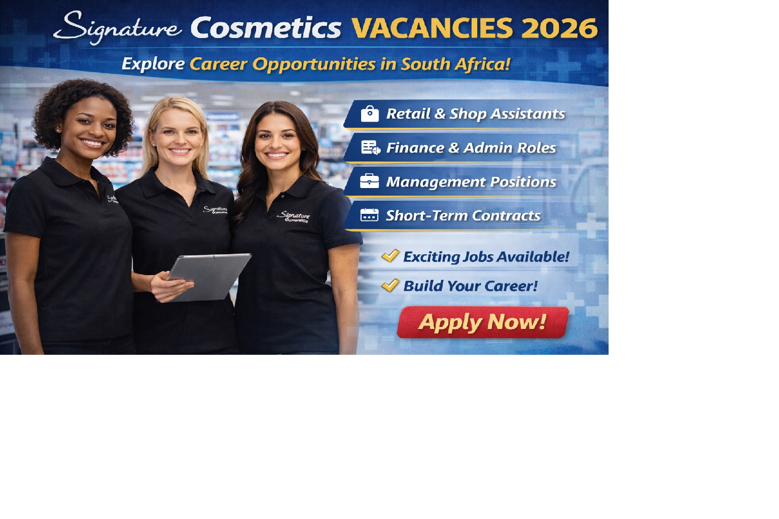 Signature Cosmetics Vacancies 2026 Latest Jobs, Salary, Eligibility ...