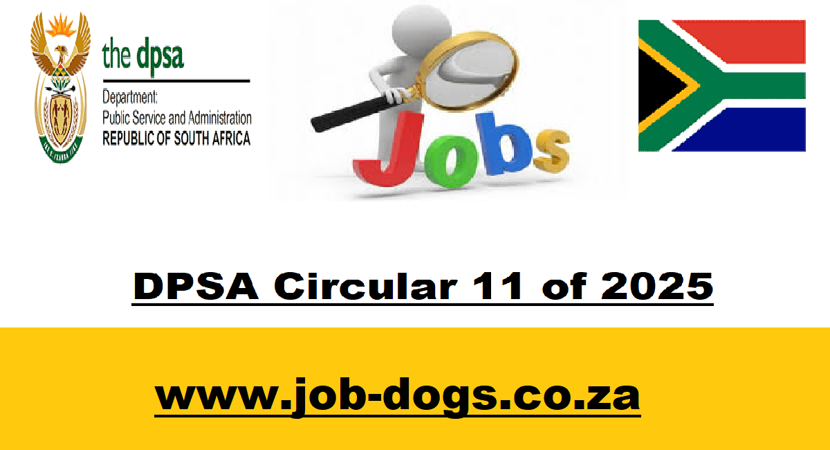 DPSA Circular 11 of 2025 PDF Published Today 28th March 2025 - Jobdogs ...