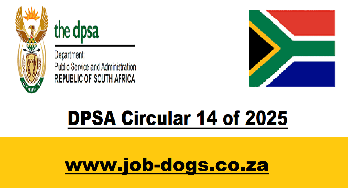 DPSA Circular 14 of 2025 PDF Published Today 25th April 2025 - Jobdogs ...
