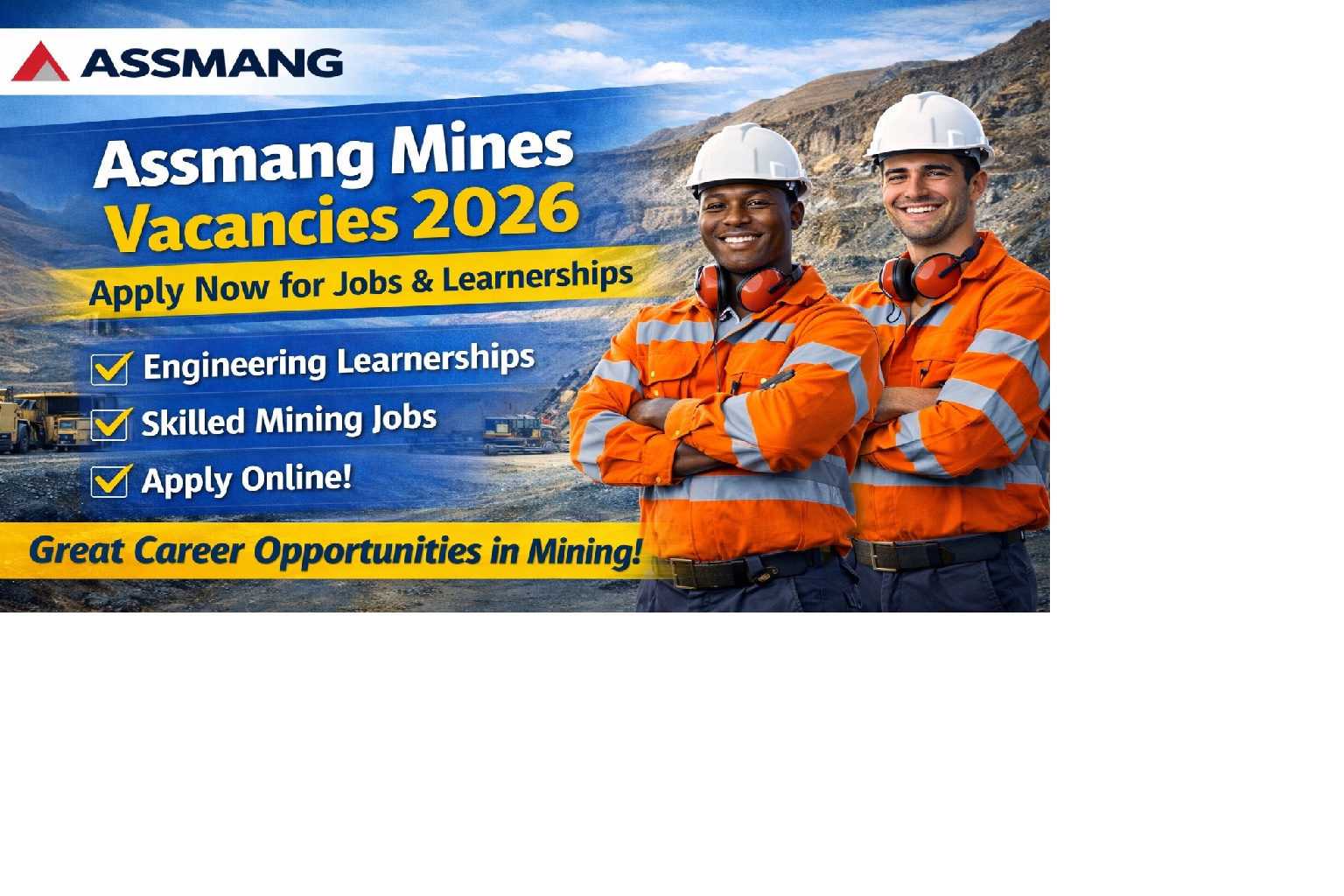 Assmang Mines Vacancies 2026 | Jobs, Requirements & How to Apply ...