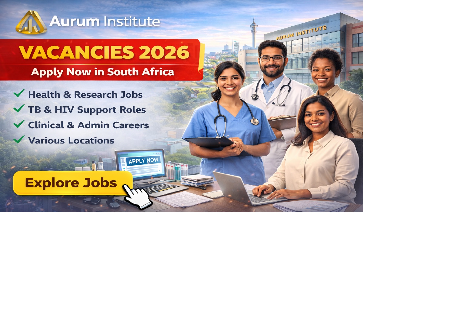 Aurum Institute Vacancies 2026 Latest Jobs in South Africa You Can ...