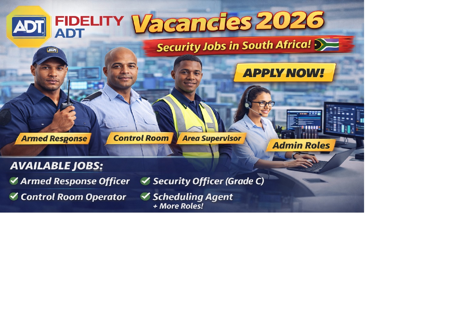 Fidelity ADT Vacancies 2026 Apply Online for Security Jobs, Salary ...