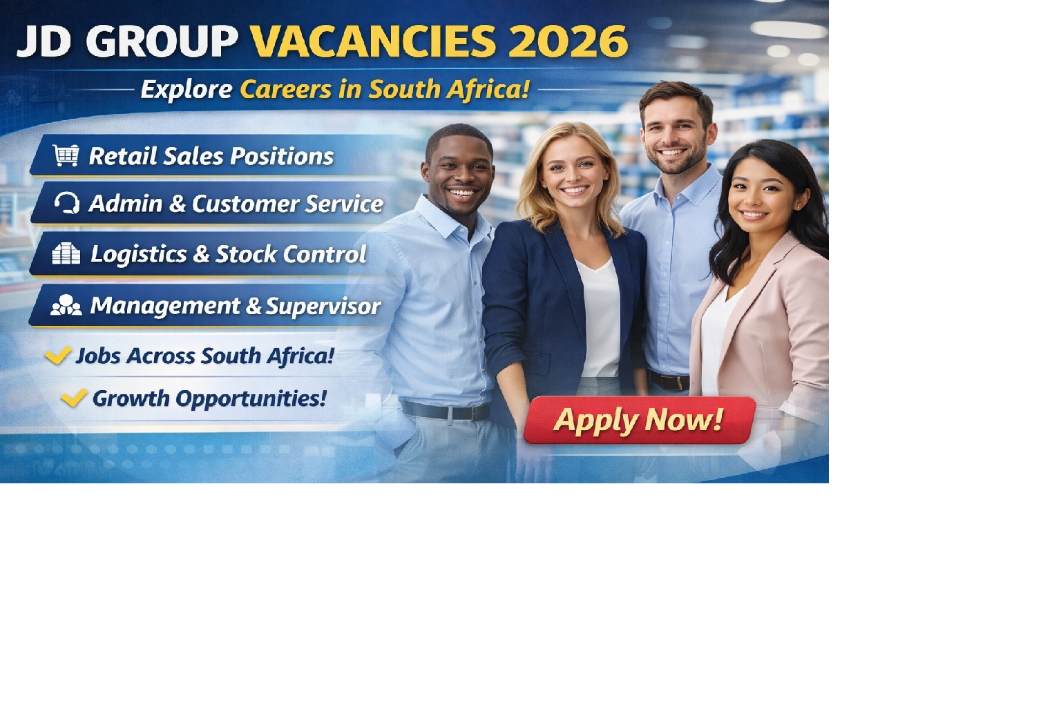 JD Group Vacancies 2026 Latest Jobs, Salary, Eligibility & How to Apply ...