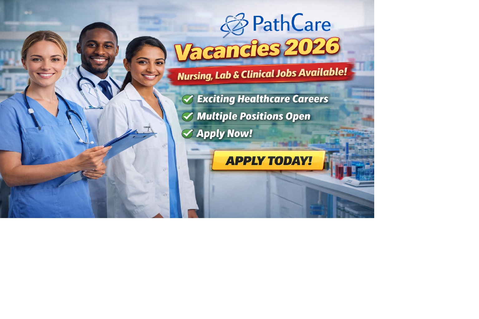 PathCare Vacancies 2026 Latest Healthcare and Laboratory Jobs in South ...