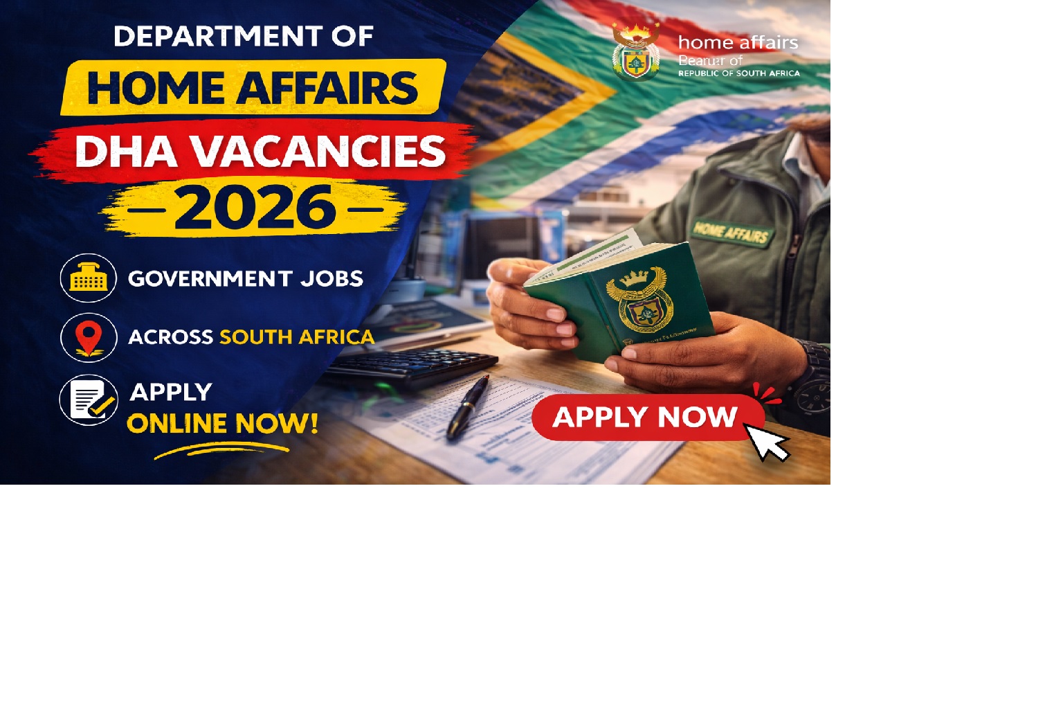 DHA Vacancies 2026 Apply for Department of Home Affairs Jobs in South ...
