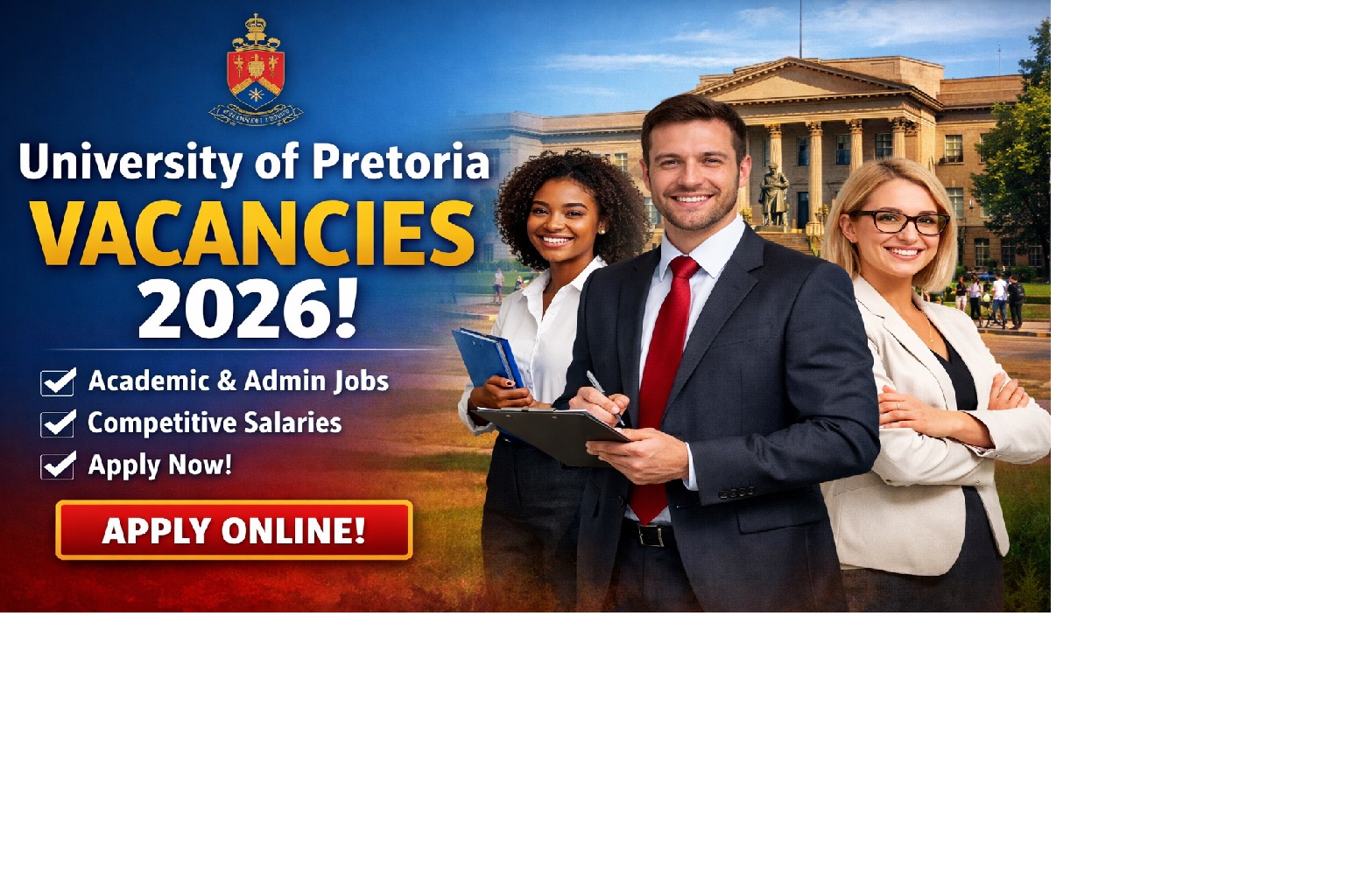 University of Pretoria Vacancies 2026 Latest UP Jobs, Salary & How to ...